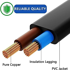 Power Cord AC Replacement tilt Adjuster Cable 4.9 feet, DC Power Cord 2-pin Distributor Replaces 6.56 feet Y-Shaped Power Extension Cable, Used for Lift or Electric Recliner Okin Lazboy Catnapper