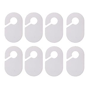 UUYYEO 12 Pcs Clothing Rack Size Dividers Blank Hangers Closet Dividers Rectangular Closet Dividers for Home or Cloth Store