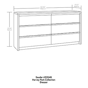Sauder Harvey Park, Glacier Oak Finish