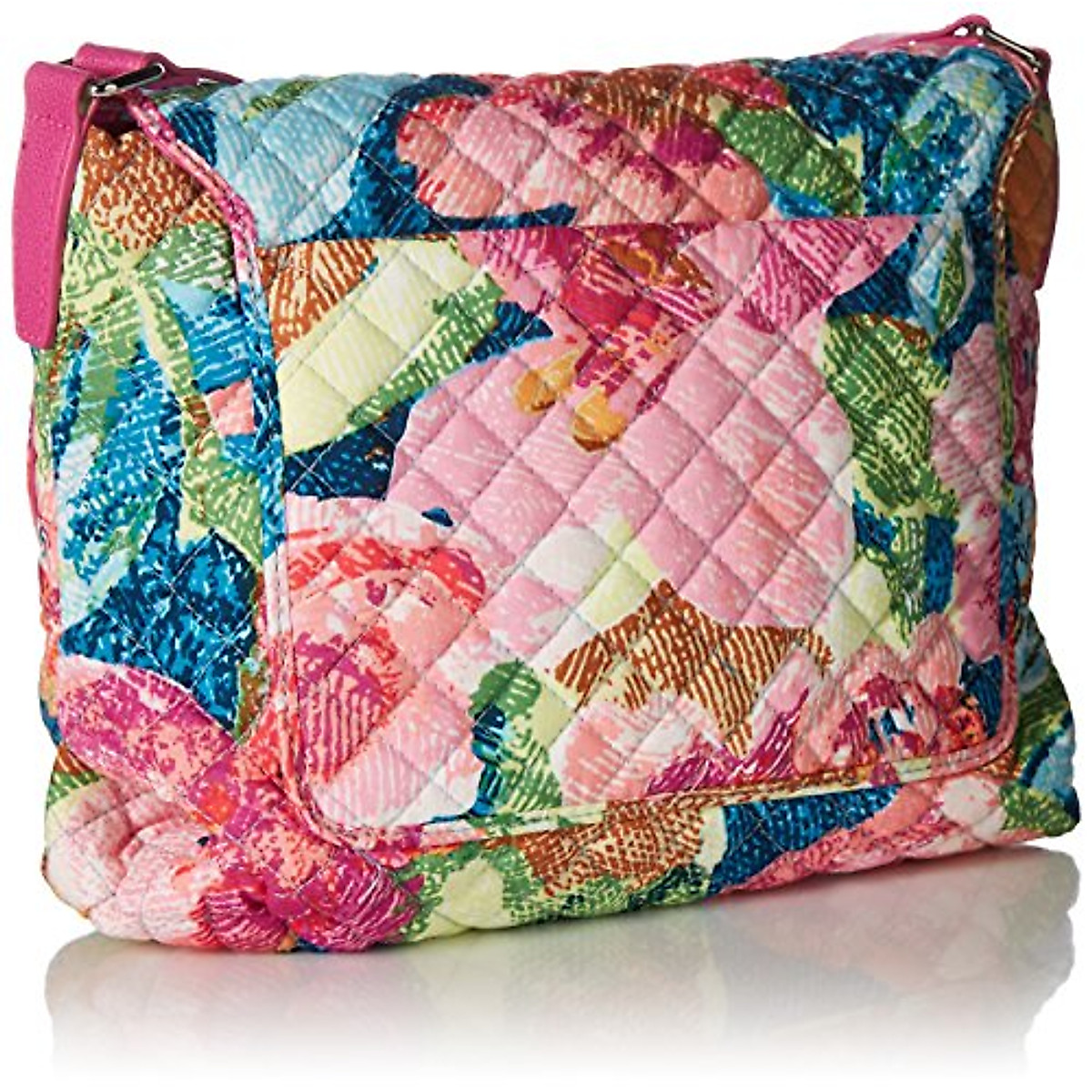 Vera Bradley Women's Cotton Carson Crossbody Purse, Superbloom, One Size