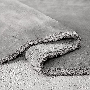 UGG 18961 Whitecap Plush Flannel Oversized Reversible Fleece Throw Blanket Comfortable Lightweight Cozy Hotel Style Home Decor Luxurious Machine Washable Easy Care Blankets, 70 x 50-Inch, Seal