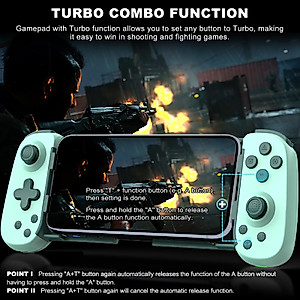 arVin Mobile Gaming Controller for Android, iOS with Phone CASE Support, Wireless Gamepad for iPhone/iPad/Samsung/Tablet/Switch/PS4/PC - Play Xbox Cloud Gaming/PS Remote Play/Steam Link/GeForce Now