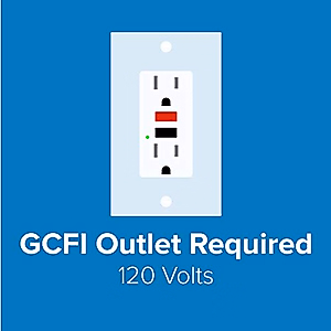 Brondell LS60-RW LumaWarm Heated Toilet Seat with Night Light, Three Temperature Settings, Gentle Close Lid, Easy Installation, Built-In Controls, Round, White