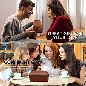 Makeup Bag,Large Capacity Travel Cosmetic Bag for Women, Multifunctional Open Flat Toiletry Bag with Handle,Washable Waterproof Beauty Zipper Makeup Organizer (Synthetic leather, brown)