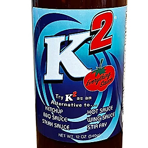 Barbeque Sauce-K2 Everything Sauce- Alternative to Pink Sauce| Ketchup| Barbeque Sauce| Steak Sauce| Hot Sauce| Wing Sauce| Stir Fry- No Cholesterol| No Trans Fat| Gluten Free- 12oz Bottle| (2 pack) (Original)