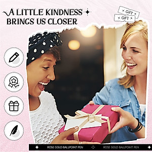 Supervitae 8 Pcs Rose Gold Ballpoint Pen Set Liquid Sand Glitter Metal Crystal Diamond Pen Girly Black Ink Pen Gifts for Wedding Office Desk Supplies