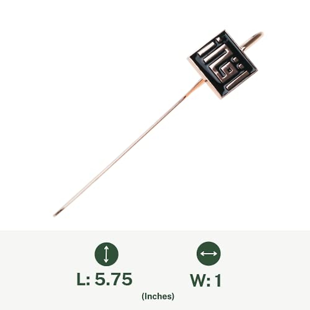 AzanClk Arabic Calligraphy Islamic Holy Quran IQRA Kufic Bookmark | Ramadan/Eid/Nikkah Gifts (Black)