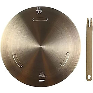 Heat Diffuser Plate for Gas Electronic Stove, Softifund Cooking Induction Adapter Simmer Plate with Remove Handle for Milk Coffee Cookware 11inch, Defrosting Tray for Frozen Meat