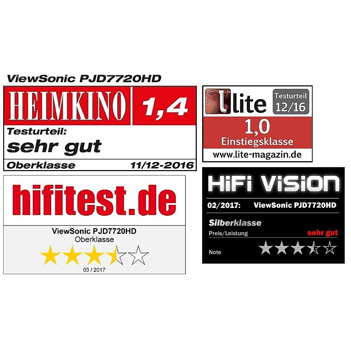 ViewSonic PJD7720HD 3200 Lumens 1080p HDMI Home Theater Projector