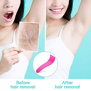 50 Pieces Hair Wax Cleansing Spatulas Makeup Sticks Rose Red Mask Scraper Plastic Waxing Applicator Hair Waxing Removal for Depilatory Creams Woman and Girls