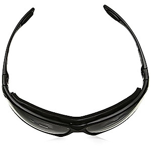 Uvex S0600X Seismic Safety Eyewear, Black Frame, Clear Uvextra Anti-Fog Lens/Headband