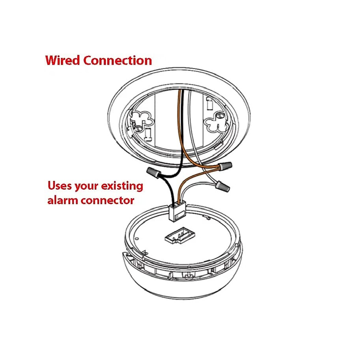1080P WiFi Smoke Detector HD Hidden Spy Camera Wireless IP Cloud P2P Wi-Fi Mobile Covert Nanny Cam Spy Camera Gadget (Replace Your existing Fire Alarm, 110V AC Quick Connector, See Pics)