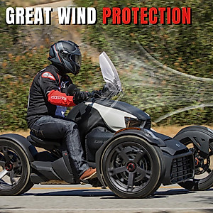 A & UTV PRO Sport Windshield ,Suitable for Can-Am Ryker All Models, Adjustable Translucent Windshield, Compatible with Can Am Ryker 600 900 Sport and Rally ,Replace OEM # 219401023 219400771 219401032