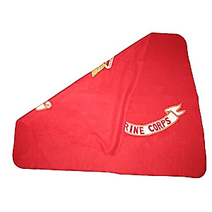 B USMC Marines Marine Corps Eagle Globe 50x60 Red Polar Fleece Blanket Throw Roll