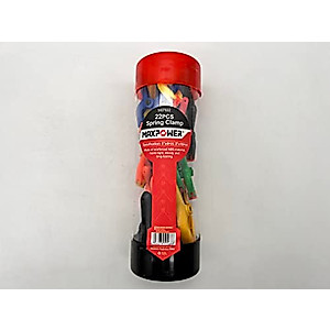 MAXPOWER 22-pieces Spring Clamps, 2-inch Clamps x 18 PCS, 3-inch Clamps x 4 PCS, Plastic Small Mini Clamps for Woodworking Assembly and Photography Backdrop