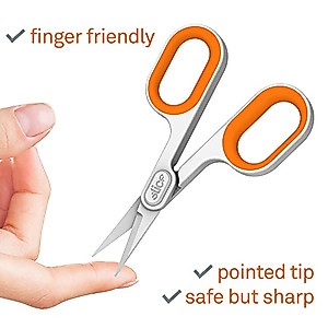 Slice 10546 Ceramic Scissor Wide Finger Loops for Larger Hands, 1 Pack