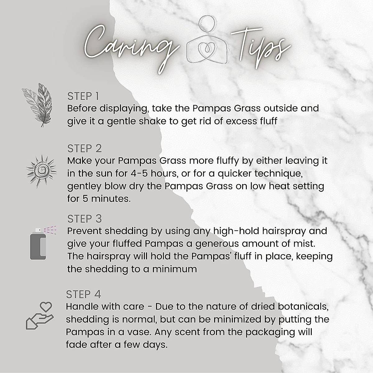 Livmore White Pampas Grass 35 Pcs, 19 inches/48cm Fluffy Natural Dried for Boho Wedding Centerpieces, Photography and Home Decor, Flower Arrangement Vase Fillers ,Kitchen and Garden Decorations