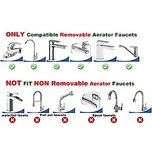 WHK Kitchen Quick Connect Faucet Adapter,Portable Washer Adapter Bathroom Sink Faucet Snap Adapter to Garden Hose 15/16 In.-27M or 55/64 In.-27F x3/4 inch GHT Female for Washer, Indoor Sink（2packs)