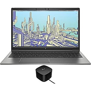 HP ZBook Firefly G8 Home & Business Laptop (Intel i7-1185G7 4-Core, 64GB RAM, 1TB PCIe SSD, Quadro T500, 15.6" 60Hz Full HD (1920x1080), Fingerprint, WiFi, Win 11 Pro) with 120W G4 Dock