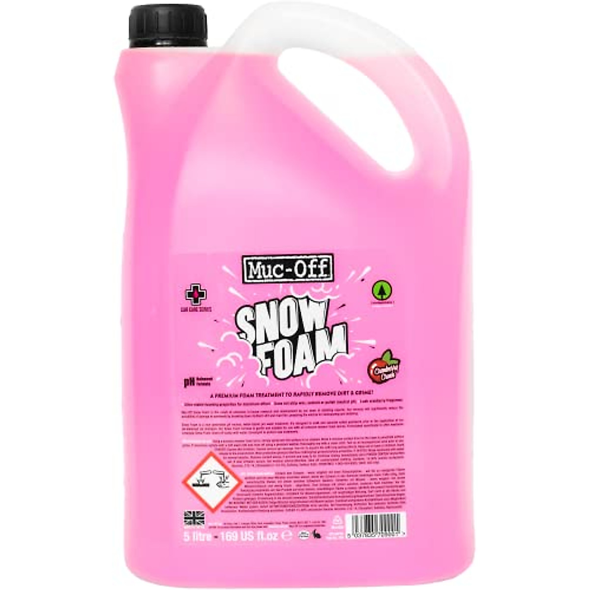 Muc-Off Snow Foam, 5 Liter - Biodegradable Car Wash Soap, Car Shampoo, Foam Cannon Soap - pH Neutral Bike Wash, Motorcycle Wash and Car Soap