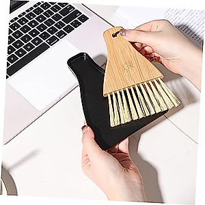 IWOWHERO 1 Set Desktop Broom Multi-Function Mini Dustpan Kid Broom Portable Whisk Broom Dustpan and Broom Cleaning Supply Broom Dustpan Broom Multi-Function Dust Pan Hand Broom