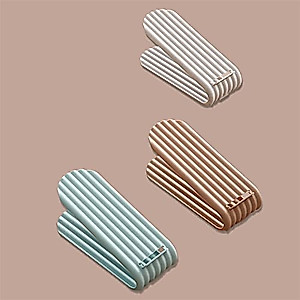 KNFUT Shoe Slots, Durable Adjustable Shoe Organizer Footwear Support Slot Space Saving Cabinet Closet Stand Shoes Storage Rack Shoebox Shoes Box (Color : Dark Blue)