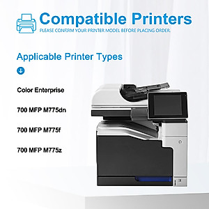 651A CE340A Remanufactured Toner Cartridge High Yield Replacement for HP 651A Black Toner Cartridge Color Enterprise 700 MFP M775f M775z M775dn Printer Toner | 1-Pack