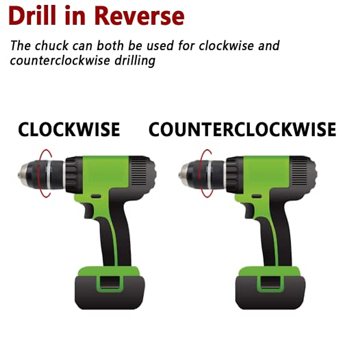 PATUOPRO 1.5-13mm Keyless Drill Chuck Metal Heavy Duty 1/2''-20UNF with SDS-Plus Shank 1/4" Hex Shank 1/2” Socket Square Wrench Adapter for Impact Wrench, Electric Drill, Hammer Drill