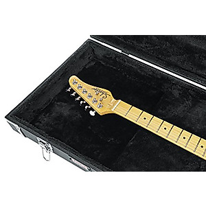 Gator Cases Deluxe Wood Case for Electric Guitars (GW-ELECTRIC),Black