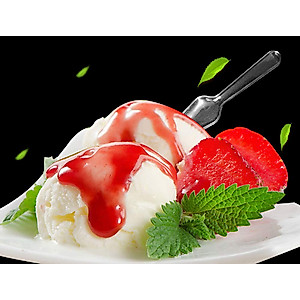 500Pcs 3 Inch Clear Mini Plastic Spoons Disposable Tasting Spoon Scoops for Dessert Ice Cream Appetizer Cake Spices Food Supply