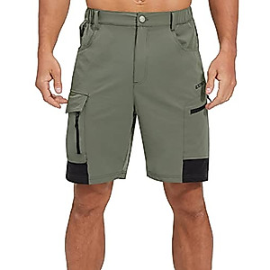 EZRUN Men's Hiking Cargo Shorts Quick Dry Golf Outdoor Work Tactical Shorts with Multi Pocket for Fishing Travel