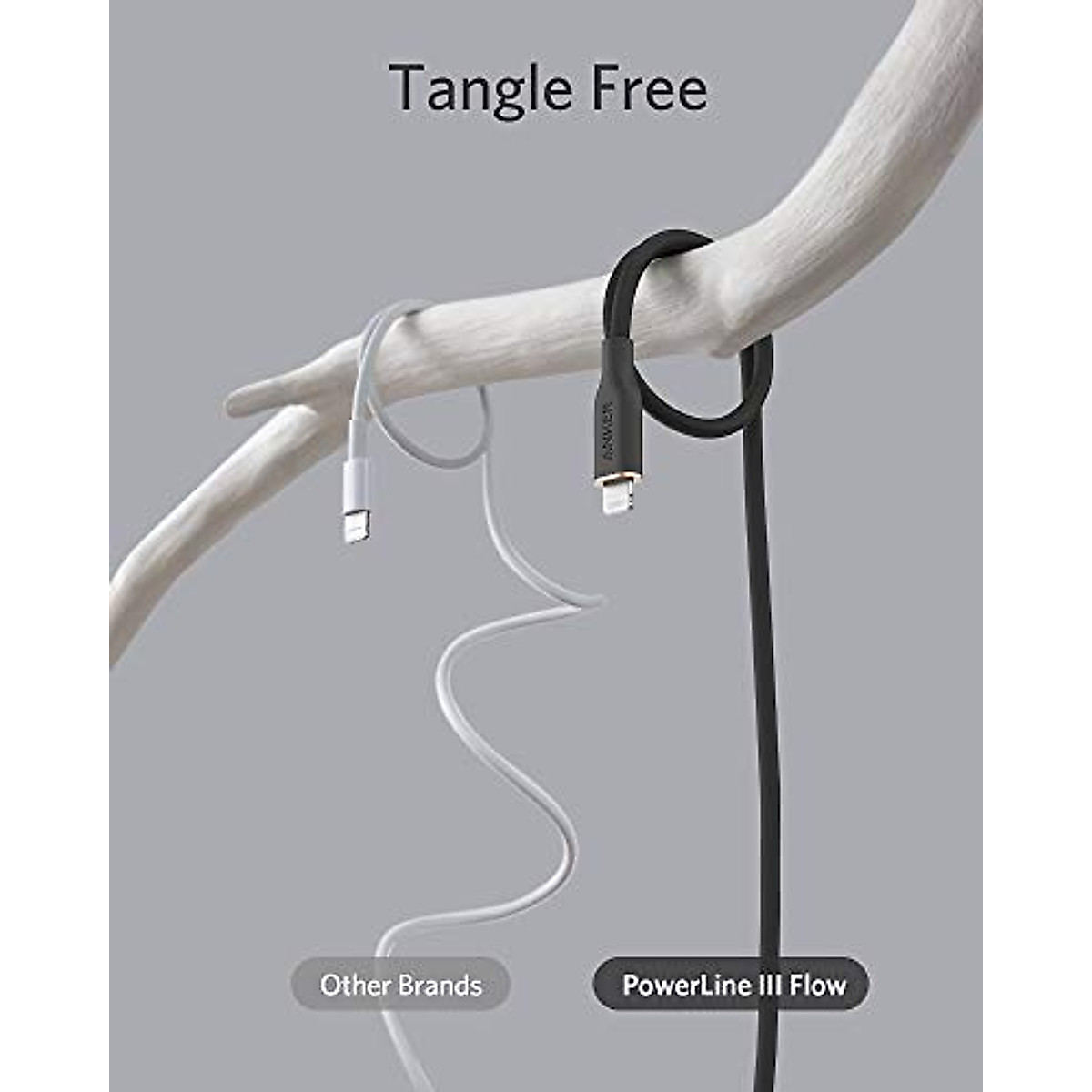 Anker USB-C to Lightning Cable, 641 Cable (Midnight Black, 6ft), MFi Certified, Powerline III Flow Silicone Fast Charging Cable for iPhone 13 13 Pro 12 11 X XS XR 8 Plus (Charger Not Included)