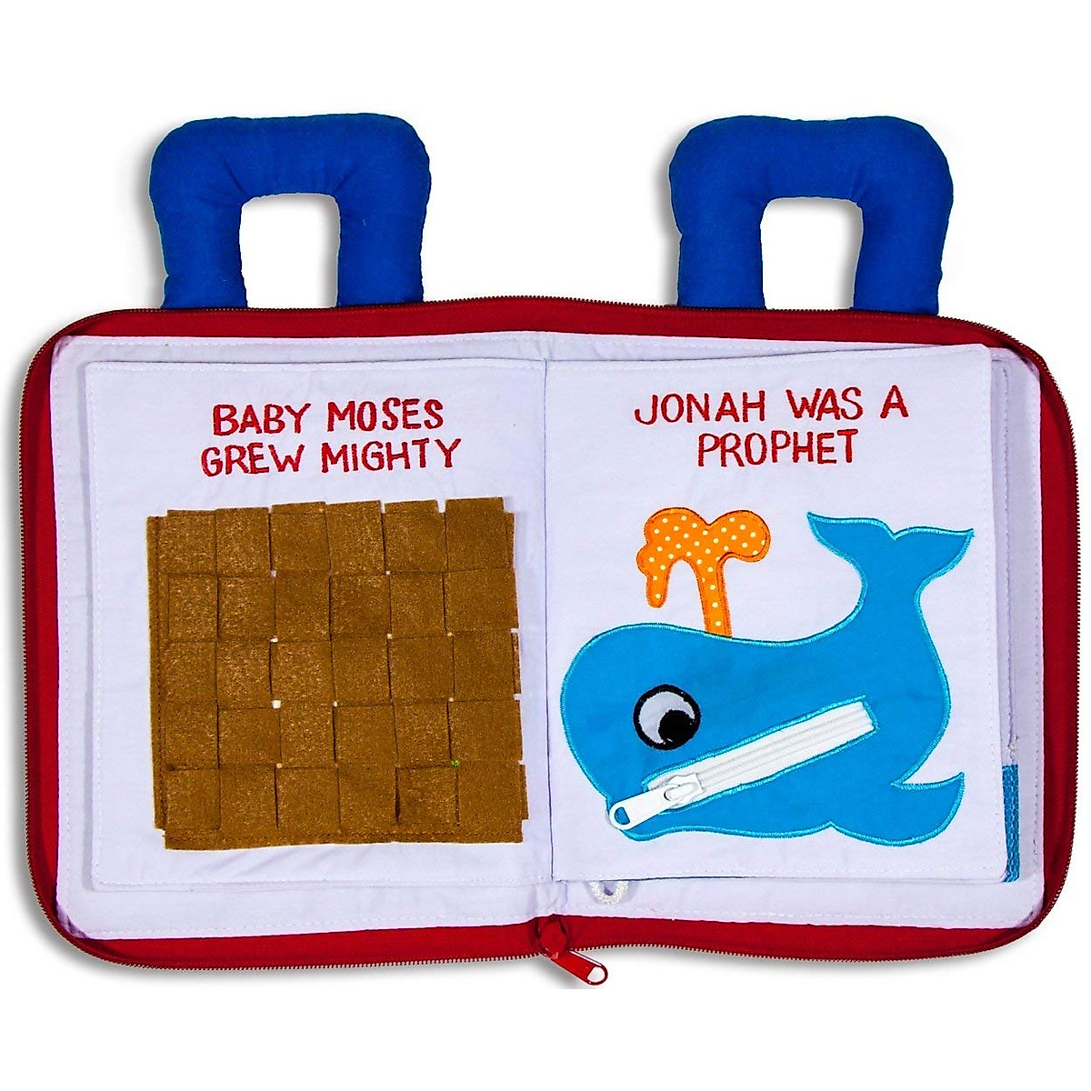 My Bible Quiet Book by My Growing Season | Interactive Fabric Activity Book for Kids | Educational Christian Toy for Toddlers & Preschoolers | Travel-Friendly and Sensory-Rich Soft Book