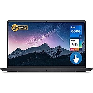 Dell Inspiron 15 3000 Series 3520 Laptop, 15.6" FHD Touchscreen, 13th Gen Intel Core i7-1355U (up to 4.70 GHz), 16GB DDR4 RAM, 1TB PCIe SSD, Windows 11 Pro, Wi-Fi 6, Dark Grey