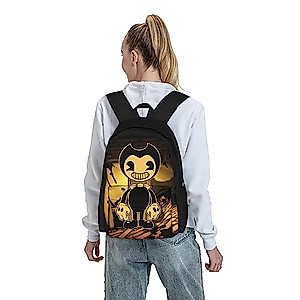 NOVIIML toon Gaming Backpack For Girls Boys, Laptop Backpack Travel Daypacks Cute Anime Sports Bag Zipper Laptop Backpack 17in