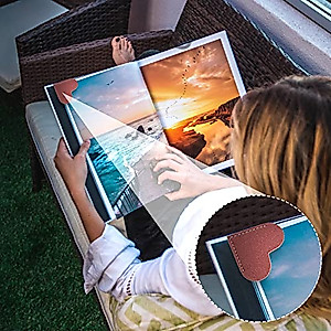 Leather Heart Bookmark,2 pcs Bookmarks for Women,Portable Book Marks Women Gift,Book Accessories for Reading Lover,Cute Handmade Book Reading Gift for Book Lovers