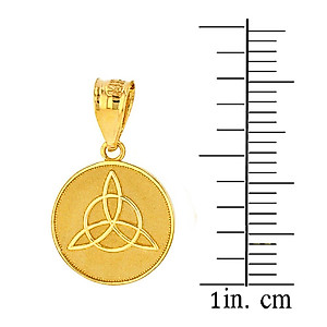 Solid 14k Yellow Gold Bohemia Leaf Feather Charm Pendant