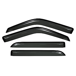 Audrfi 4pcs Window Visors Sun Rain Guard Out-Channel Style for 97-16 Ford Expedition Smoke Side Wind Deflectors Visor