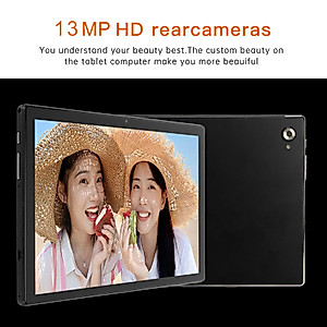 GLOGLOW Tablet, 10.1 Inch Tablet 2 in 1 Front 5 MP Rear 13 MP for Office (US Plug)