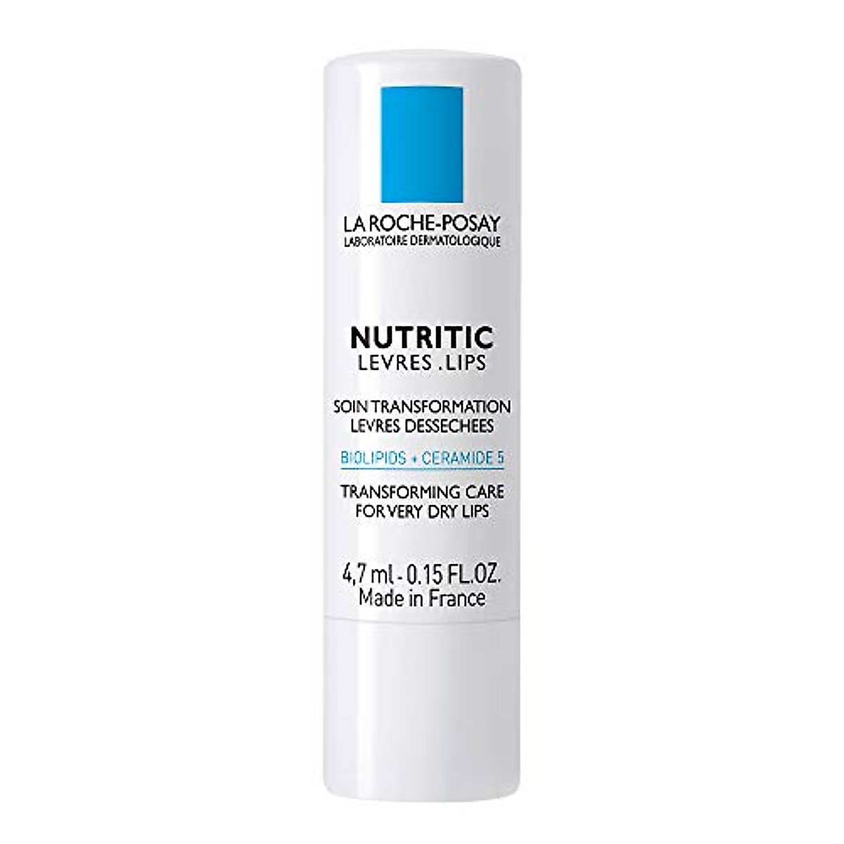 La Roche-Posay Nutritic Lip Balm for Very Dry Lips, Soothes and Repairs Chapped Lips with Shea Butter and Ceramides, 0.15 Fl Oz (Pack of 1)