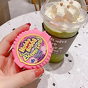 Alquar for Galaxy Buds Live/Galaxy Buds 2/Galaxy Buds 2 Pro/Galaxy Buds Pro Case, Cute Cartoon Anime Food Silicone Protective Case Cover with Samsung Buds 2 Pro/Buds 2/Buds Pro/Buds Live(Bubba Candy)