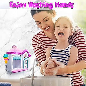 AugToy Bath Toys for Toddlers 3-4 Years, Ice Cream Foam Maker Bath Toys for Kids Ages 4-8, Bubble Pretend Cake Play Set Water Bathtub Toys for Girls Boys Age 3 4 5 Year Old Gifts Birthday Easter