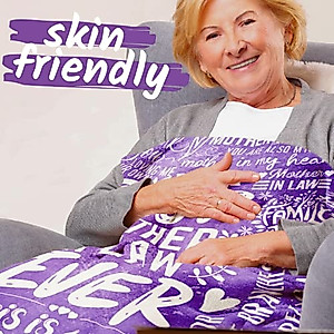 Mother in Law Gifts from Daughter, Birthday Gifts for Mother in Law, Christmas Birthday Mother's Day Thanksgiving Day, Best Mom in The World (65 X 50 Inches)