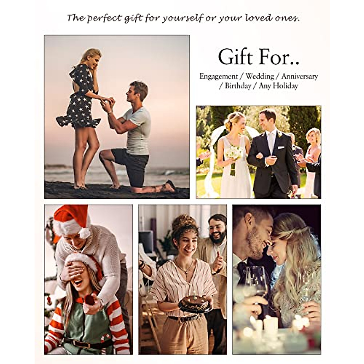 Moissanite Stud Earrings for Women Men Girls, FCINOS 18K White Gold Plated S925 Sterling Silver 1CT D Color VVS1 Clarity Round Cut Lab Created Diamond Earrings Birthday Christmas Gift