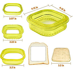 Uncrustables Sandwich Cutter and Sealer Remove Bread Crust Make DIY Sandwiches For Kids (Heart)