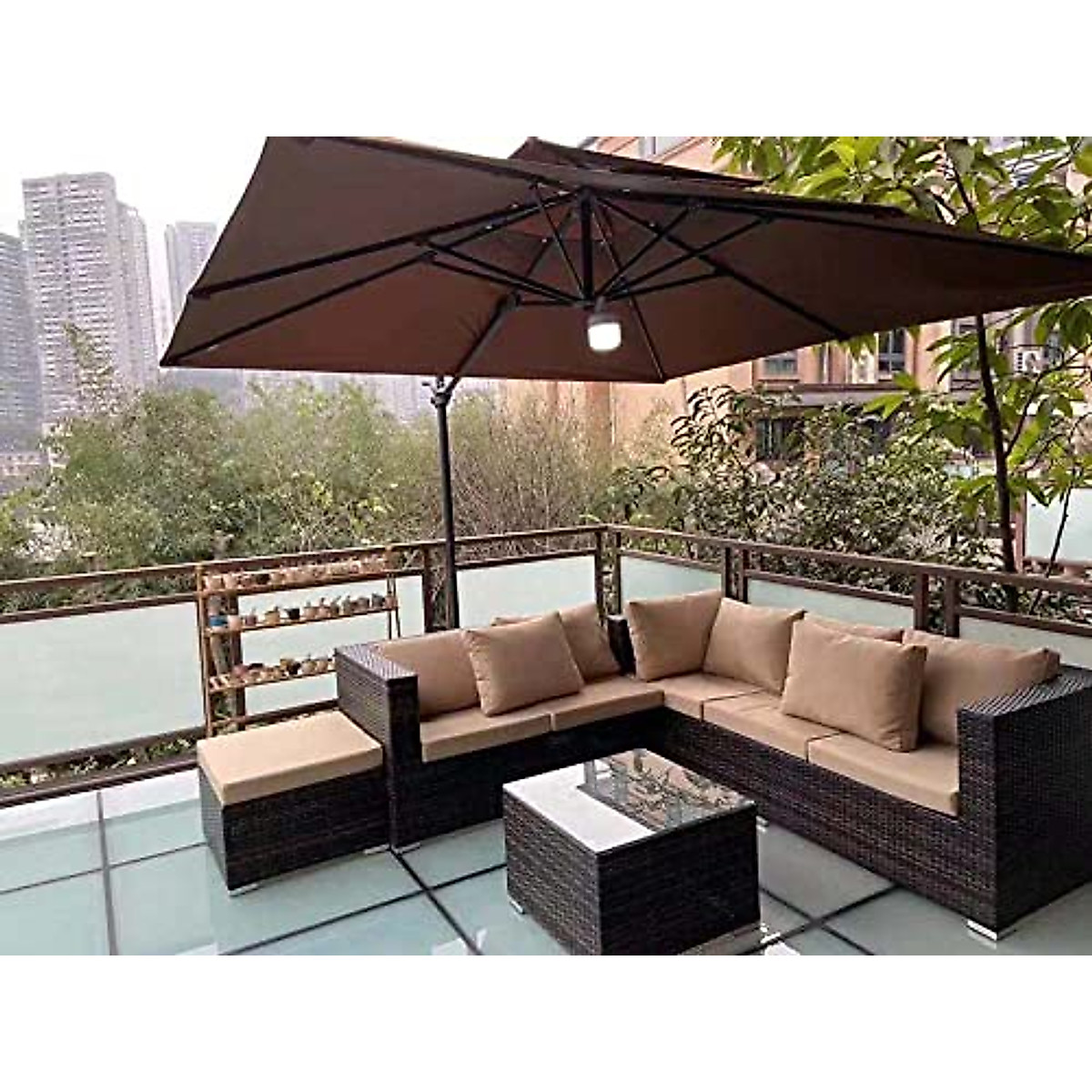 Leeymoo Large Patio Chair Seat Cushion Covers, Water Repellent Patio Seat Cushion Covers-Only Covers (19"X19"X4" 2 Pack Black)