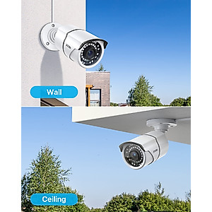 ZOSI ZG2615E 5MP PoE IP Camera Bullet Camera with Night Vision for Outdoor Indoor Power Over Ethernet Surveillance System,Only Work with ZOSI PoE NVR,ZR16DK,ZR08EN,ZR08DN,ZR08PN