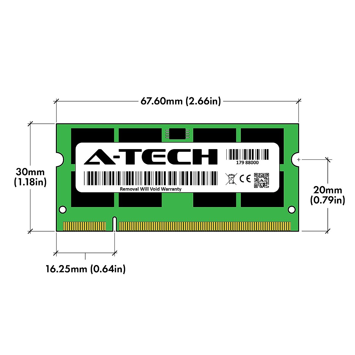 A-Tech 4GB RAM for DELL Latitude D630 | DDR2 800MHz SODIMM PC2-6400 200-Pin Non-ECC Memory Upgrade Module