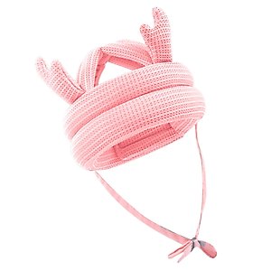 RONGXG Baby Adjustable Helmet Toddler Head Protector Hat Safety Helmet Infant Walker Bumper Hat Kids Headguard Baby Head Cap Kids Head Cushion Bonnet for Baby Age 6 Months to 5 Years, Pink, One Size