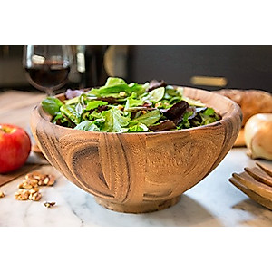 Ironwood Gourmet Salinas Extra Large Fruit and Salad Bowl, Acacia Wood